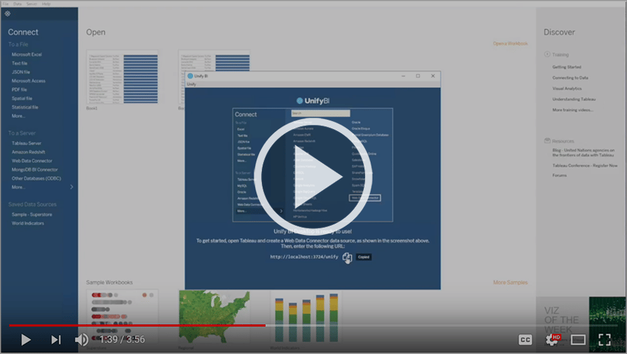 Tableau Connector For Oracle Bi Obiee Oac Obia Essbase Bi Apps